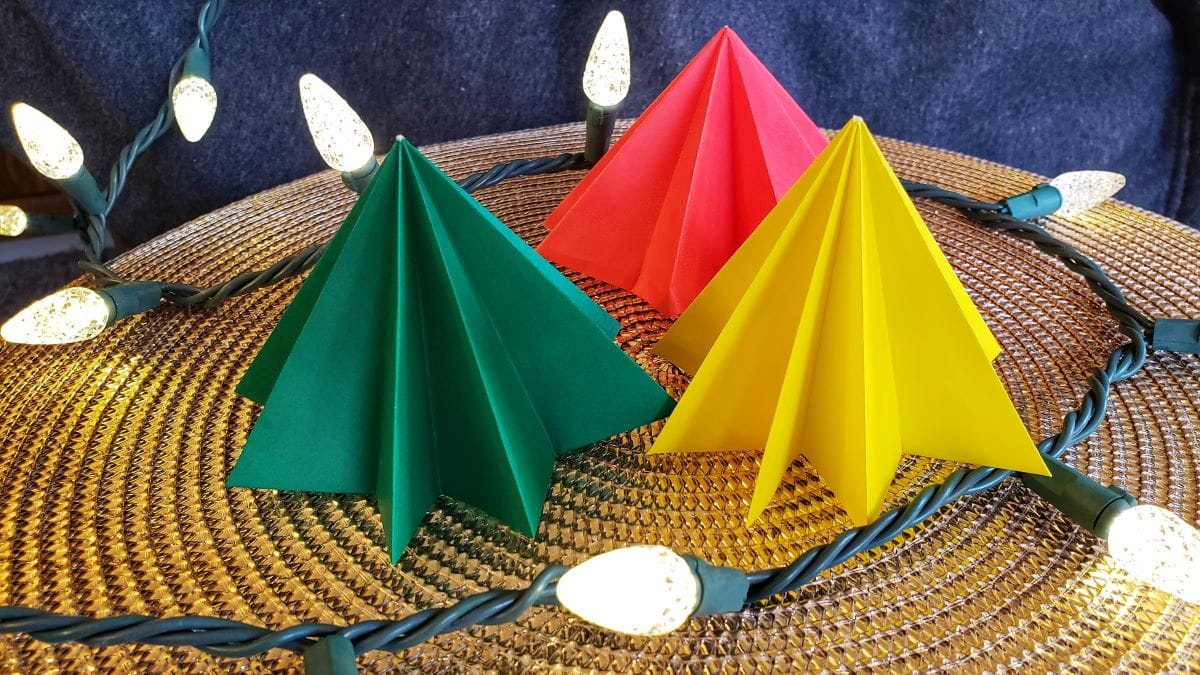 How to fold an origami tree