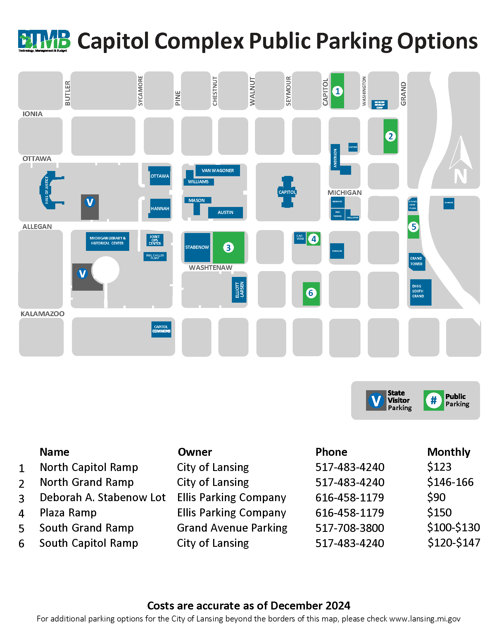 DTMB - New Employee Parking Information