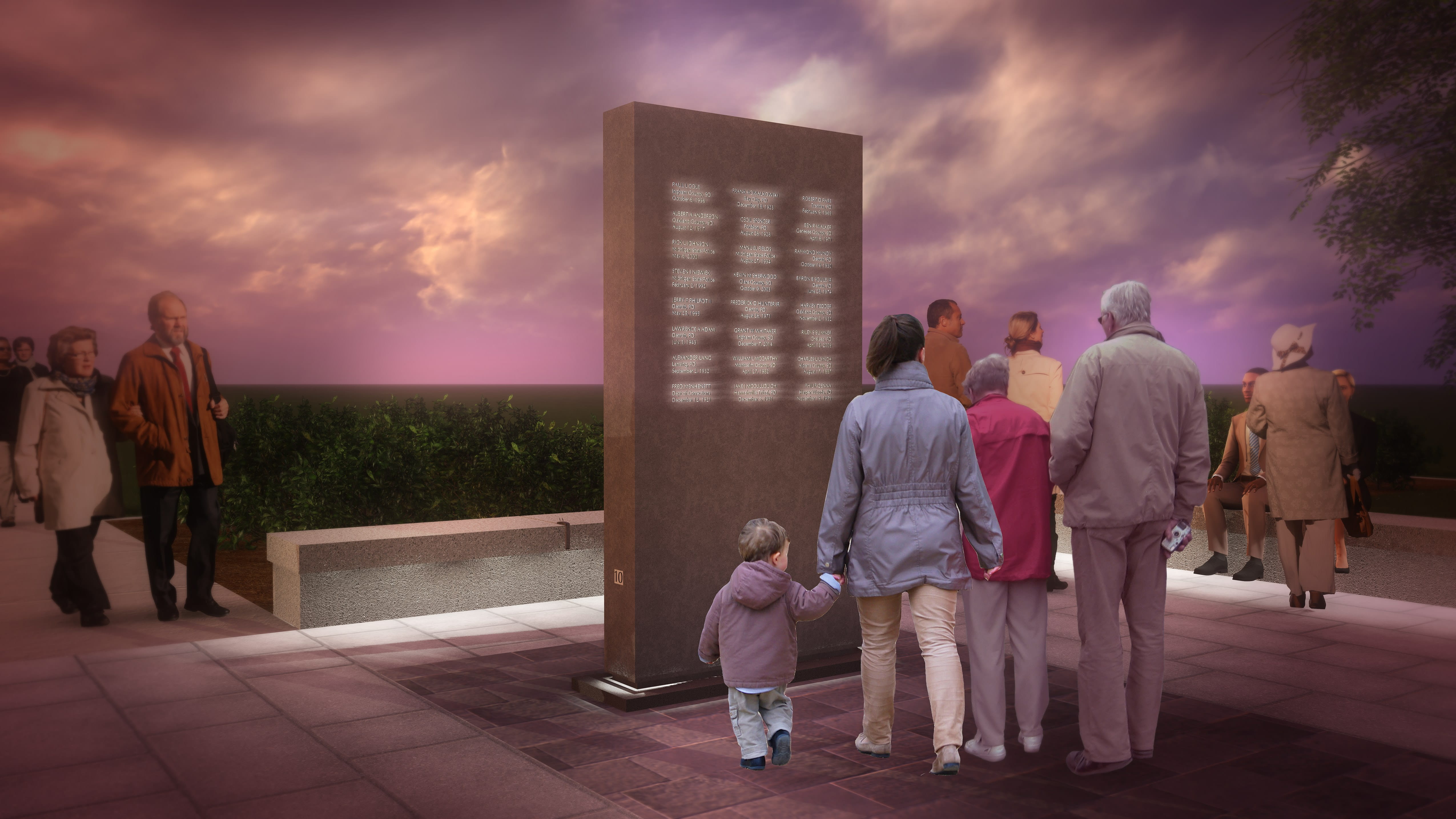 Michigan Law Enforcement Officers Memorial Breaks Ground on Monument