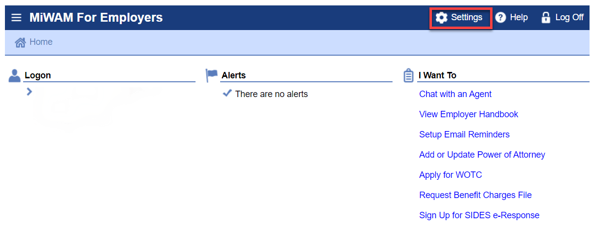 LEO - Manage Account Settings