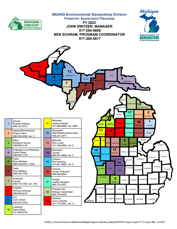 MDARD - Forestry Assistance Program