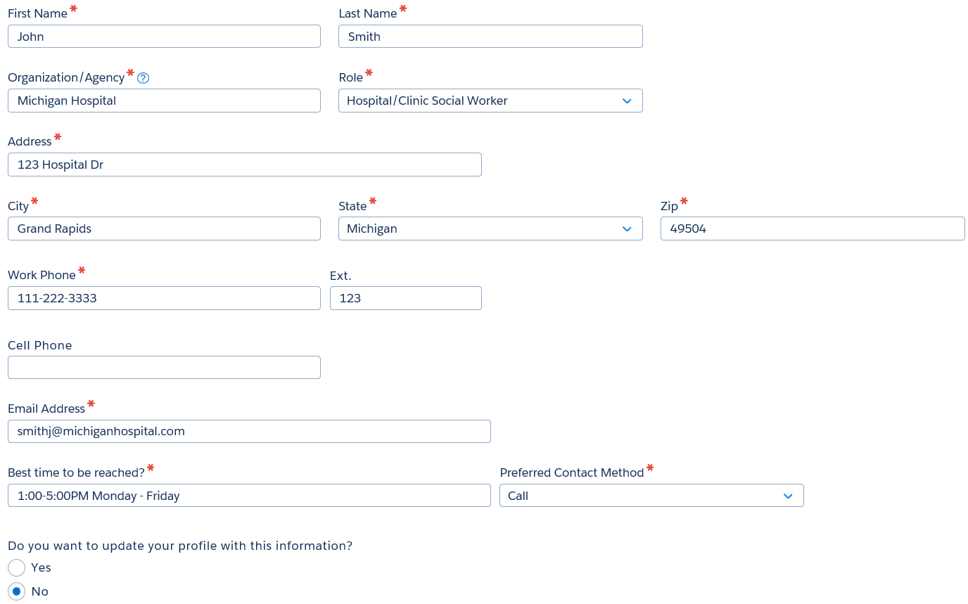 Creating an Online Complaint