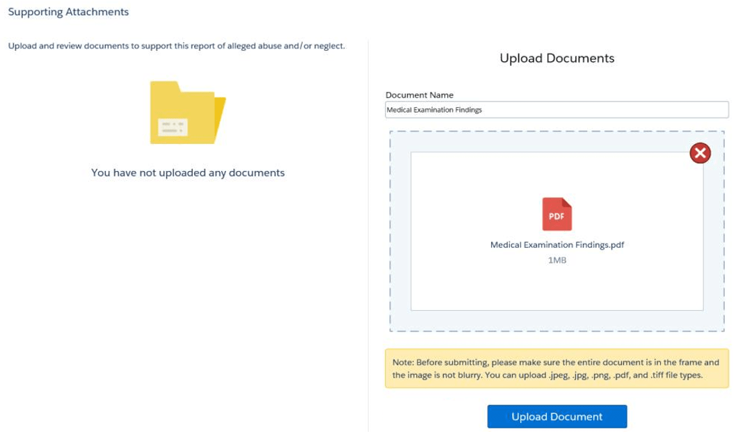 Creating an Online Complaint