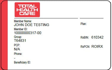 Total Health Care Medicaid Pharmacy Information
