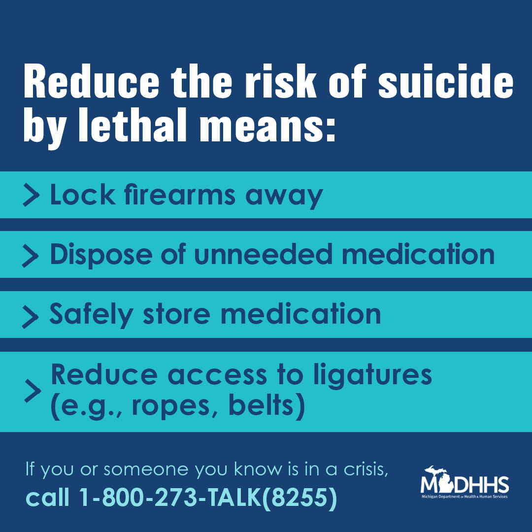 Speak up. The life you save could be your own.