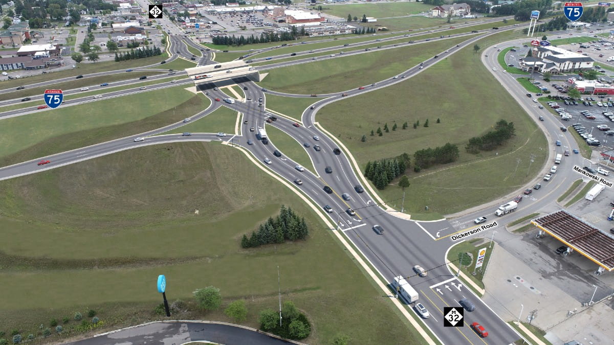 I-75/M-32 interchange rebuilding & reconfiguration - Gaylord